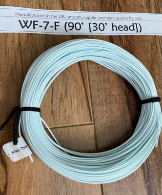 WF-7-F floating fly line (made in the UK) standard wf taper 190gr | eBay