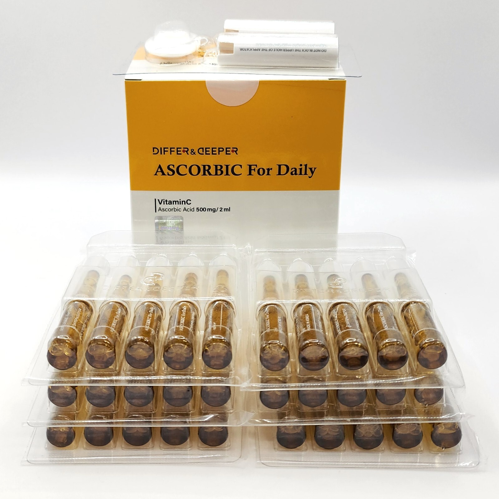 Huons Differ N Deeper Ascorbic For Daily Vitamin C Ampoule 2ml x 30 Pcs K-Beauty 8809086080324| eBay