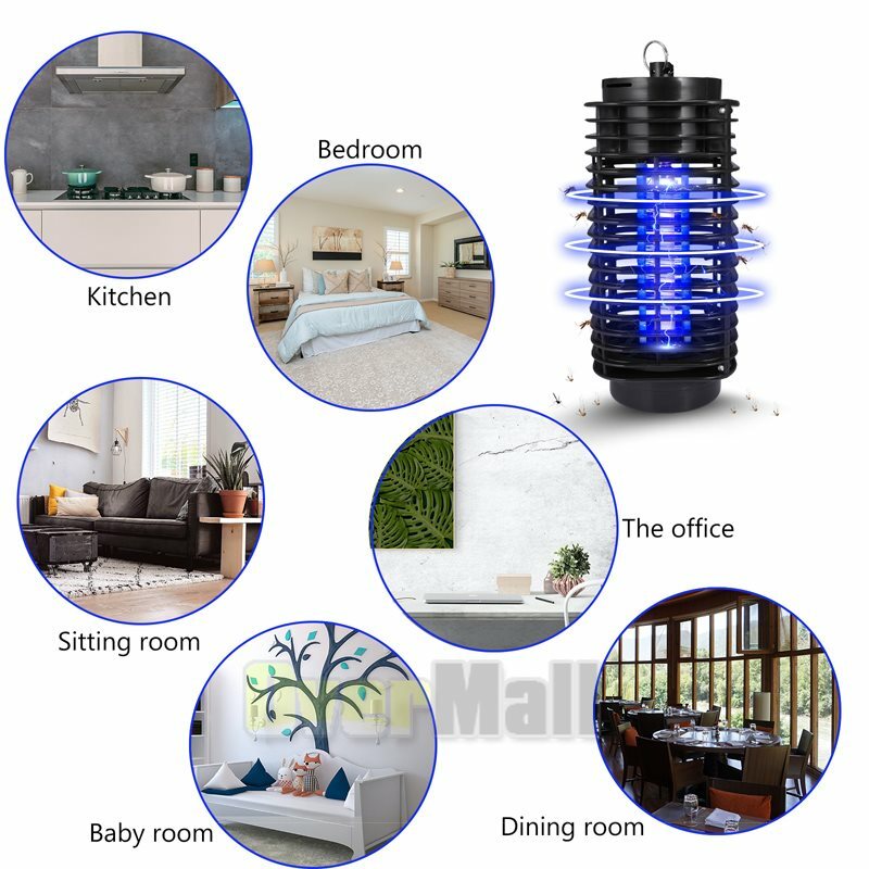 Electric Mosquito Insect Killer Zapper LED Light Fly Bug Trap Pest ...