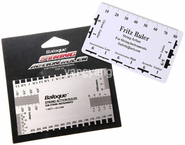 Baroque String Action Ruler&fritz Ruler Gauge Card Guitar Bass ...