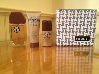 Vintage-AVON Gift Set WILD COUNTRY 3-PC Men's GROOMING ESSENTIALS NIB ...