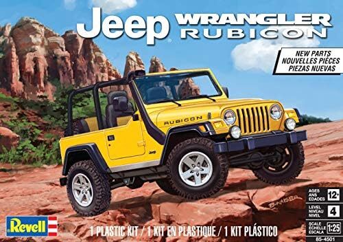 America Revell 1/25 Jeep Wrangler Rubicon Plastic Model kit Car 14501 ...