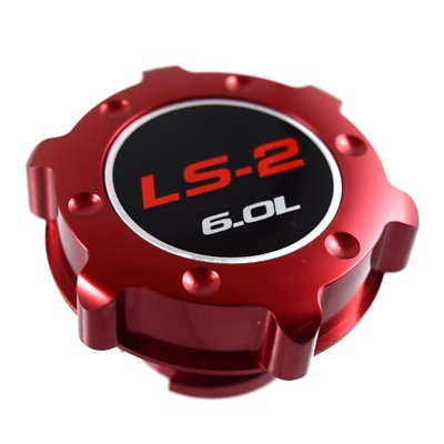 Red Oil Cap Filler Racing Billet Aluminum LS2 V8 Engine 6.0L LS-2 SS | eBay