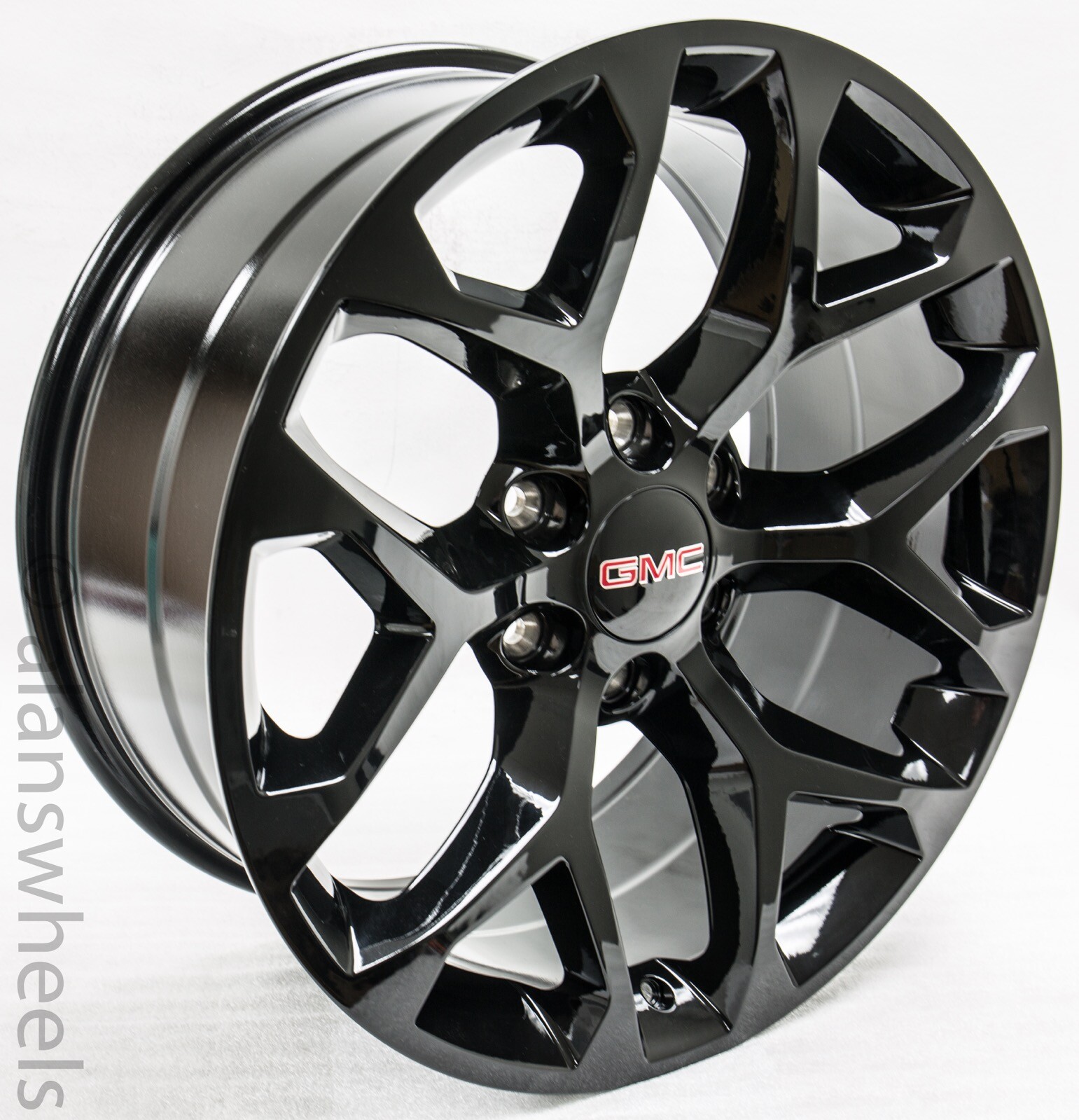 4 NEW GMC Sierra Yukon Denali Gloss Black Snowflake 22” Wheels Rims ...