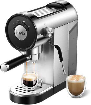 Espresso Coffee Machine, 20Bar Espresso Machine with Steamer for ...