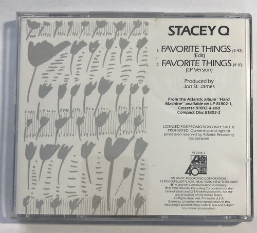 SUPER RARE Stacey Q Promo CD Of “Favorite Things” | eBay