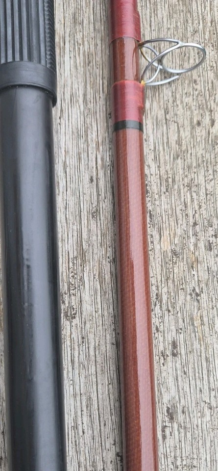 A VINTAGE 11'6" POWERFUL BEACH CASTING ROD POSSIBLY MODERN ARMS ROD ...