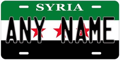 Syria Flag Any Name Personalized Novelty Car License Plate | eBay