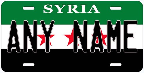 Syria Flag Any Name Personalized Novelty Car License Plate | eBay