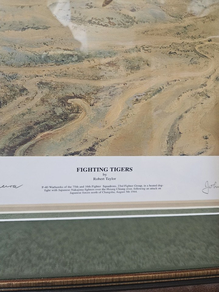 Fighting Tigers Robert Taylor Signed Numered Framed Signed 3 Flying ...