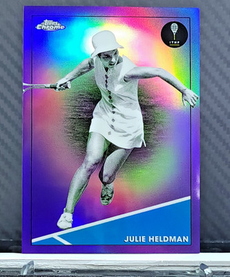 Julie Heldman 2021 Topps Chrome PURPLE REFRACTOR /199 #93 - Original 9 ...