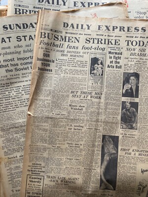 Daily Express Newspaper 11th 13th 14th OR 16th April 1949 ORIGINAL ...