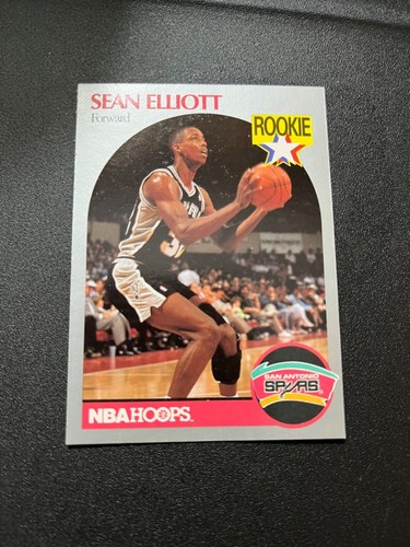 Sean Elliott rookie basketball card**90’ NBA HOOPS #267-near mint | eBay