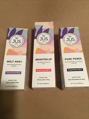 3 PCs Jus Beauty By Julie Superfood Skin Tonic And Cleanser As Pictures ...