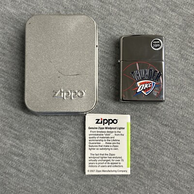 OKC Thunder Zippo NBA Oklahoma City 2008 250 [J 08] | eBay