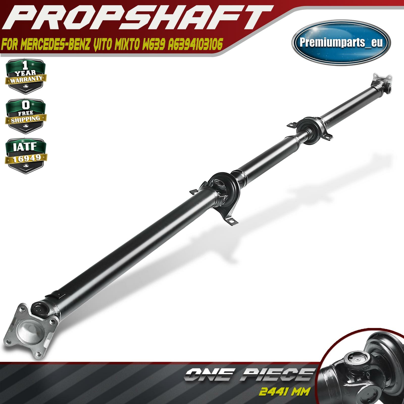 New Propshaft Complete for Mercedes-Benz Vito Viano W639 2441 MM ...