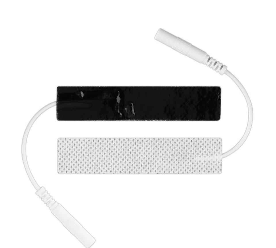 8 Strip Non Woven Electrodes 1.5cm x7cm with Pin Style Connection 2mm ...