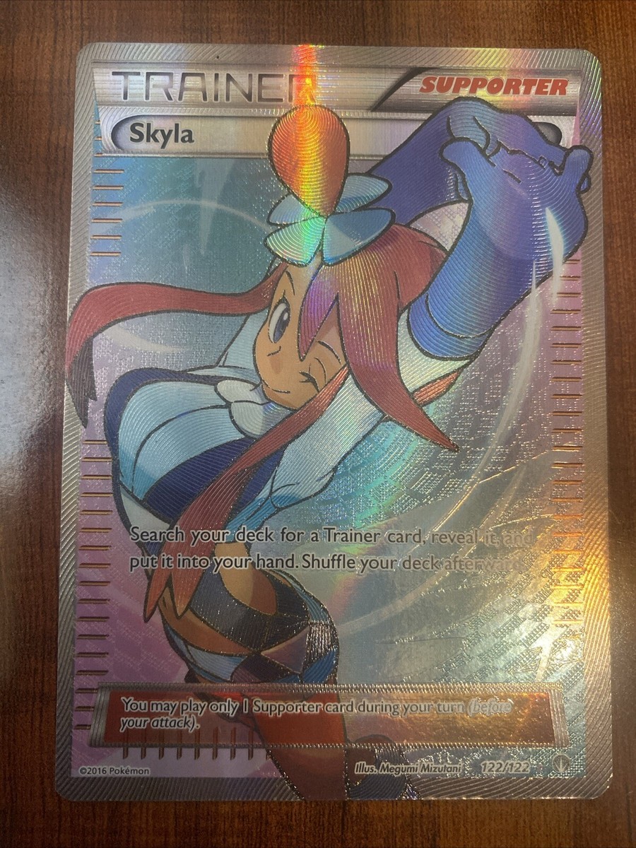 Carta Pokemon Skyla Pokémon XY Breakpoint Skyla 122/122 Full Art Gem