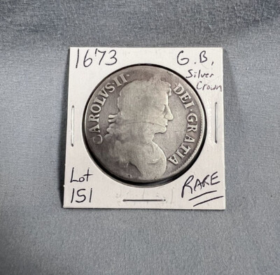 1673 Great Britain Crown of Charles II Silver World coin - 351 Years ...