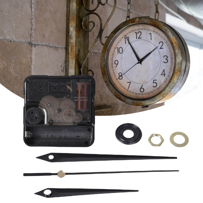 Wall Clock Mechanism Replacement Kits Quiet Operations 0.6Inch Shaft ...