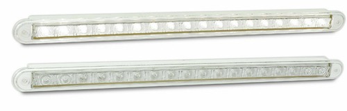 x2 LED RECESSED REVERSE STRIP LAMPS 12 VOLT LED AUTOLAMPS suit Ute Tray ...