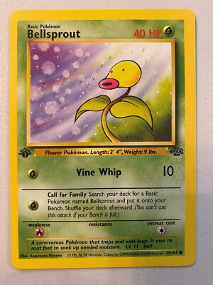 Pokémon TCG Bellsprout Jungle 49/64 Regular 1st Edition Common | eBay