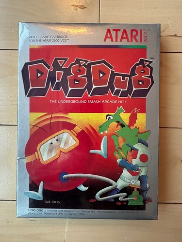 Vintage Dig Dug Atari 2600 1988 Brand New Still Sealed Game Cartridge ...