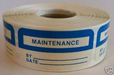 500 1 X 2 MAINTENANCE LABEL STICKER INSPECTION QC | eBay