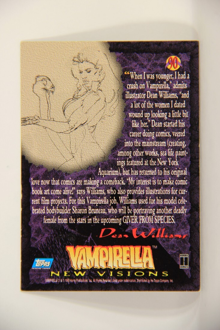 Vampirella 1995 Topps Trading Card #90 Vampirella By Dean Williams ENG ...