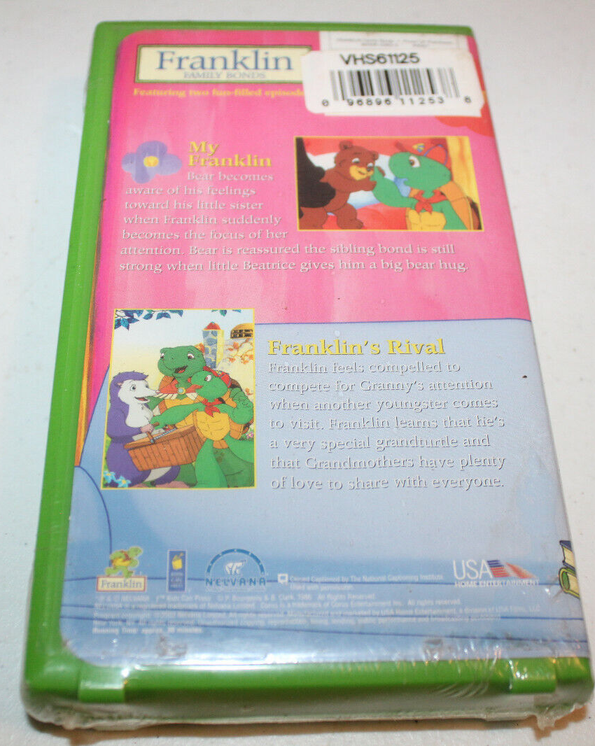 Franklin: Family Bonds (New Sealed VHS) My Franklin/Franklin's Rival ...