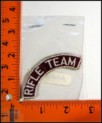 Military Patches US Army Rifle Team Tab New Old Stock #T3413 | eBay