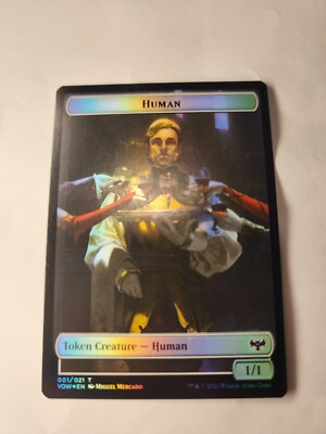 1x Human Soldier Token Human Token (001) - Foil - Innistrad: Cri | eBay