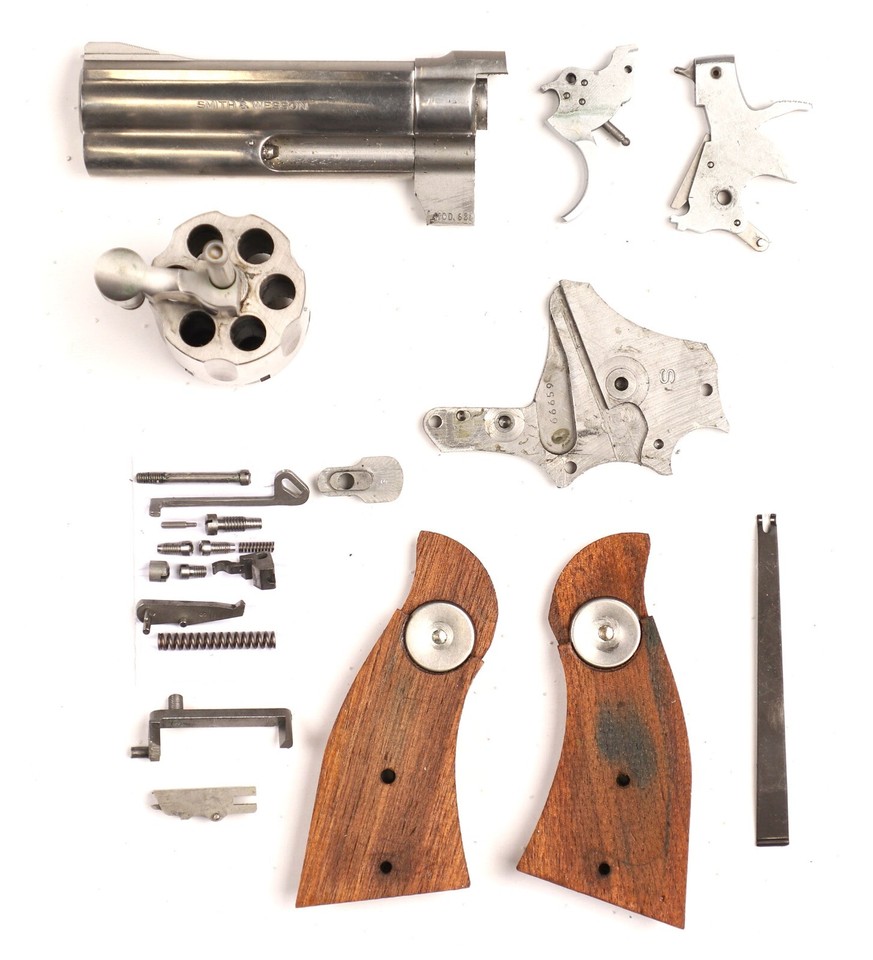 S&W Model 686 -681 .357 Magnum Complete Parts Kit Stainless 4 inch w ...