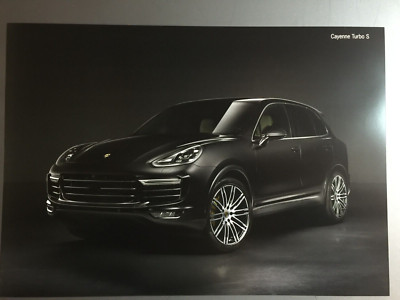 2016 Porsche Cayenne Turbo S SUV Showroom Advertising Poster RARE ...