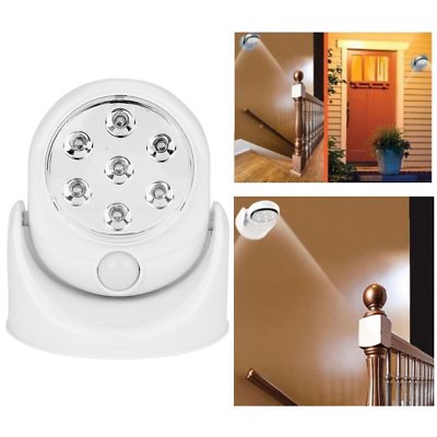7 LED Bright Auto PIR IR Infrared Motion Detector Security Light ...