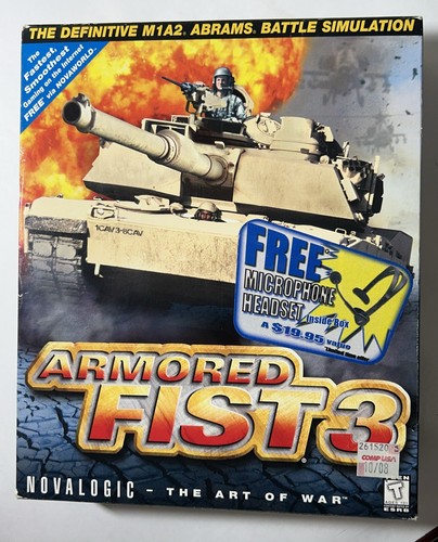 Armored Fist 3 PC CD-ROM Video Game NovaLogic Big Box Computer Game w ...