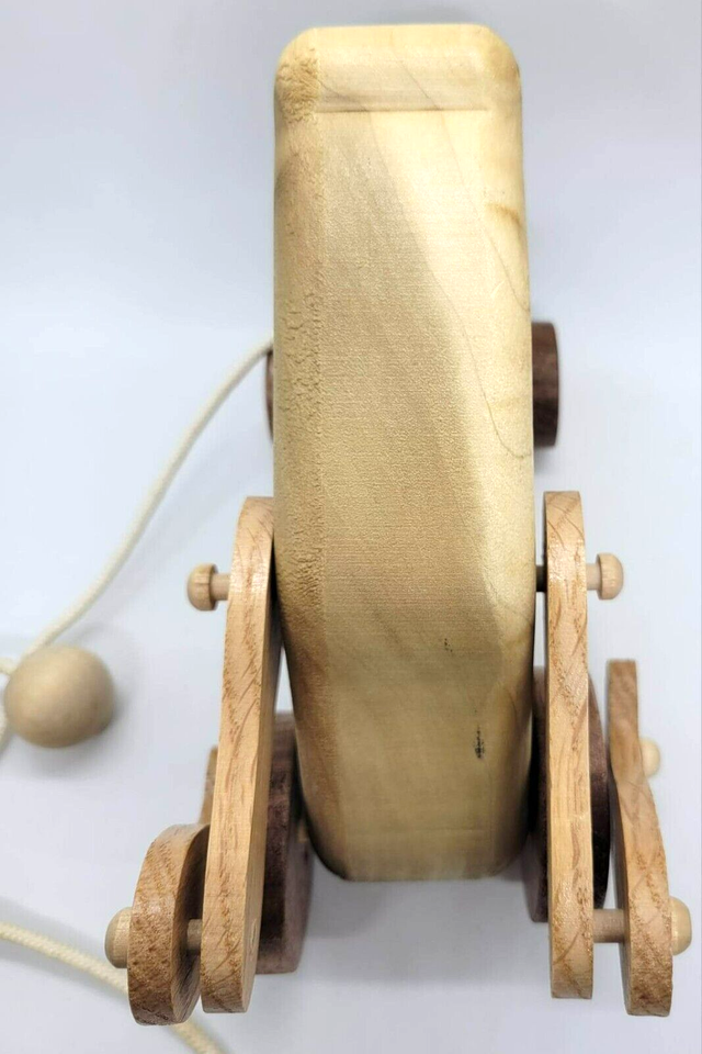 Wooden Frog Hopper Toy Pull String Handmade Old Fashioned Fun Hops | eBay