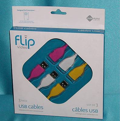 Flip Video USB Cables AUC1CP2 “New – Sealed Retail Box” Great Find ...