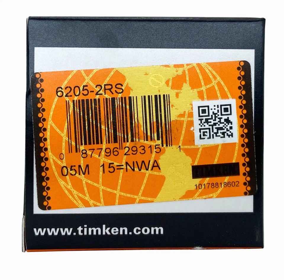 2 PACK TIMKEN 6205-2RS 25X52X15MM Double Rubber Seal Bearings 6205RS | eBay