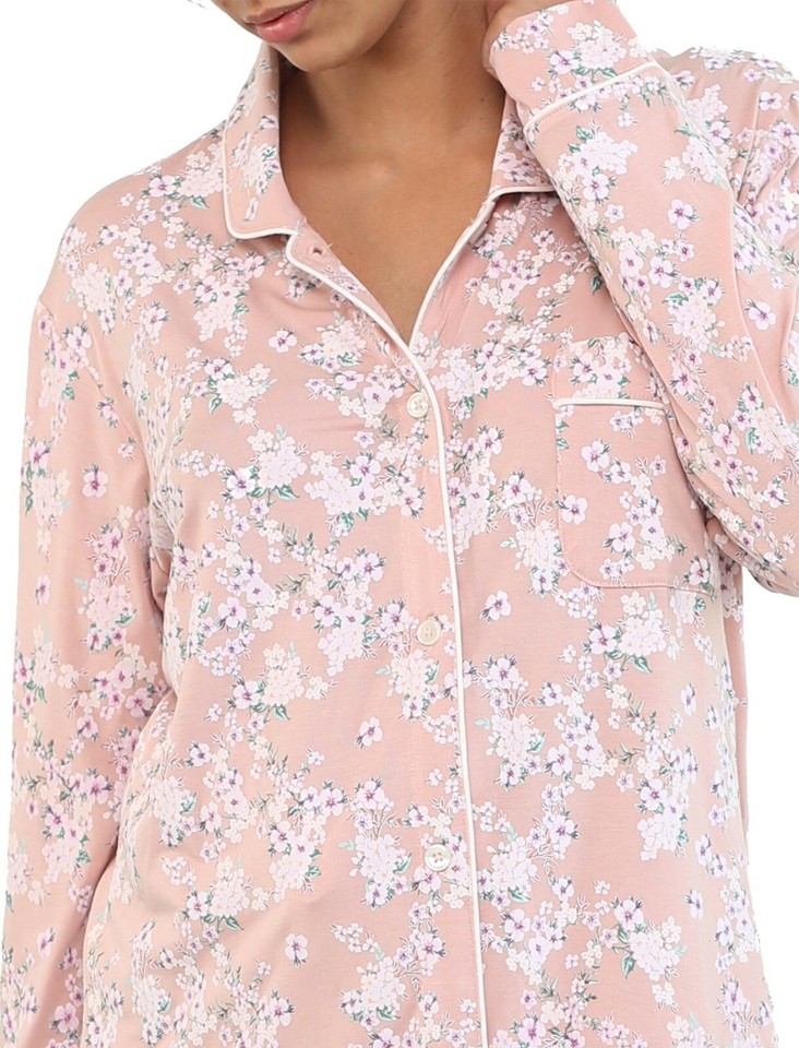 NWT Papinelle Pink ISABELLE FLORAL Floral Modal/Stretch Pajama/Lounge ...