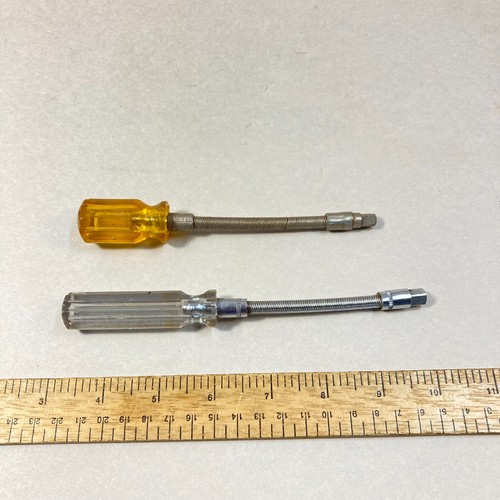 Vintage Nut Driver 2 Pc Flexible Shaft 1/4" Drive Hard Handle | eBay UK