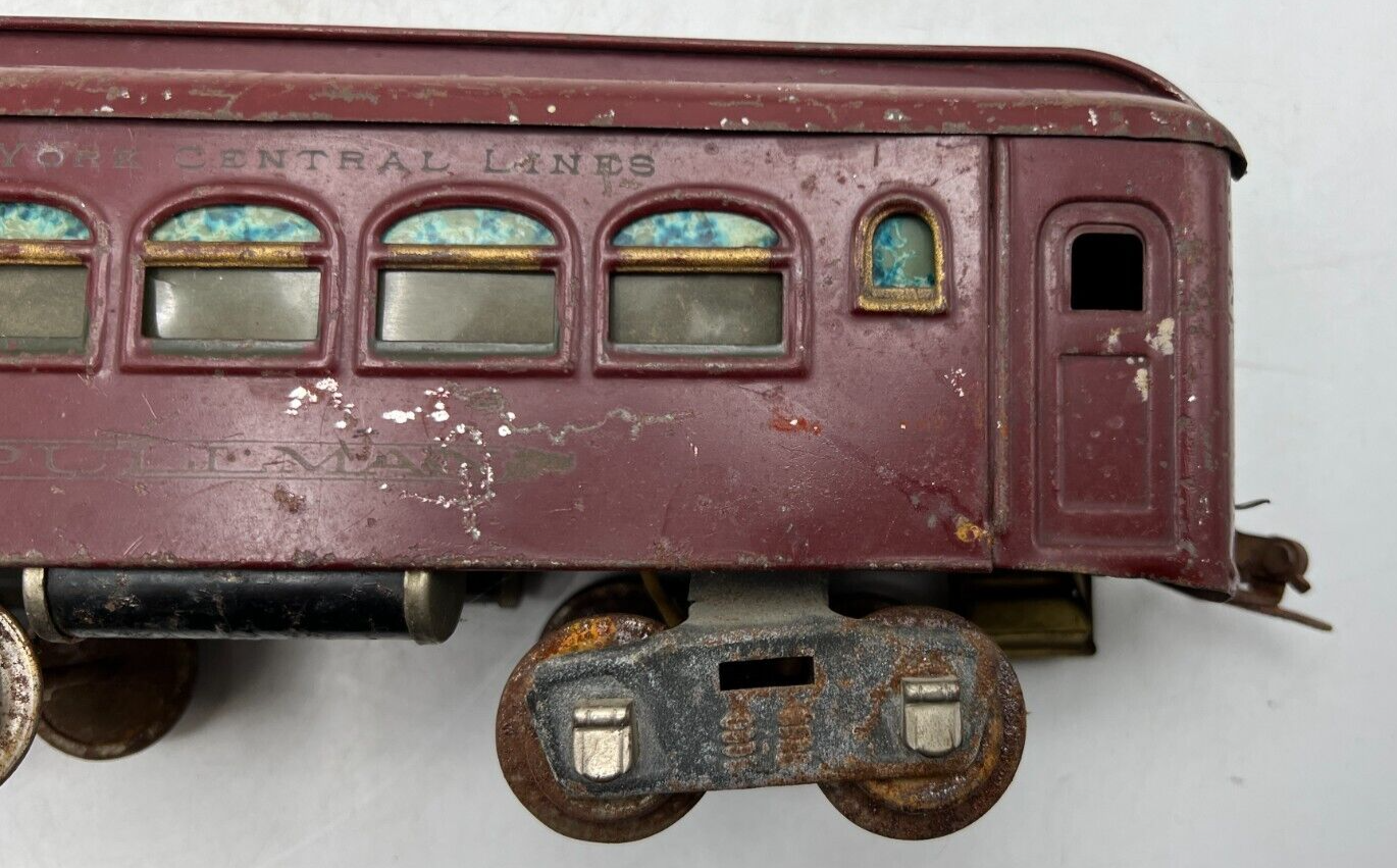 Prewar Lionel Standard Gauge New York Central Lines Maroon Pullman Car ...