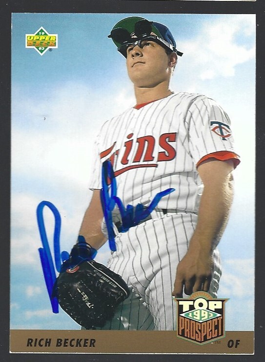 1993 Upper Deck Baseball #447 Rich Becker IP autograph signed card | eBay