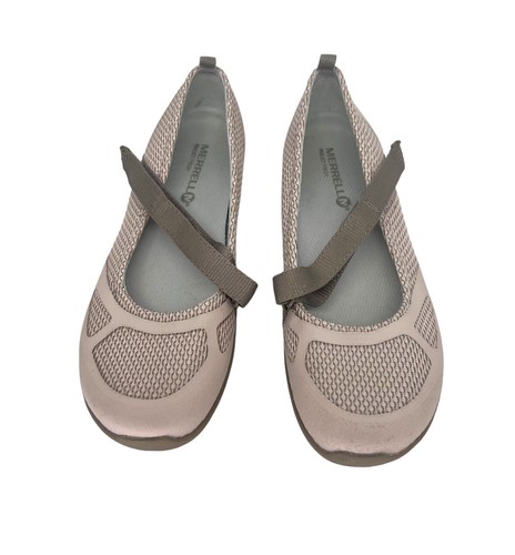 Merrell Women Select Fresh Grip Size 6.5 Taupe Mary Jane Sneakers ...