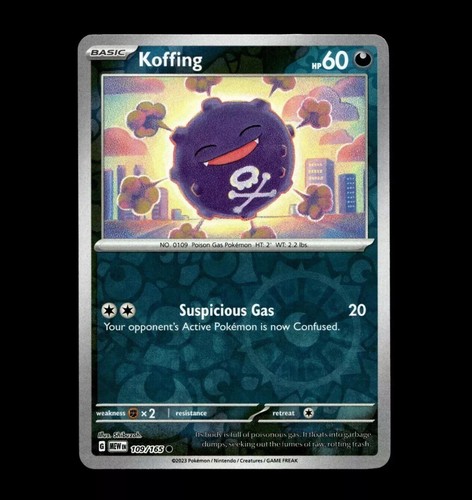 Koffing 151 Reverse Holo Pokémon TCG 109/165 Scarlet & Violet Common | eBay
