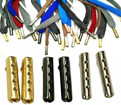 30pcs Shoe Lace Replacement Aglets Ends Tips Shoelaces Repair Metal ...