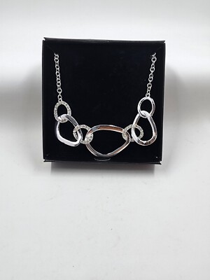 Avon Embellished Metals Cutout Necklace Silvertone | eBay