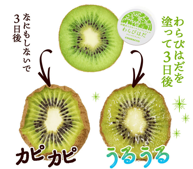 CHURACOS Warabihada All in One Gel Face Cream Okinawa 30g x 2 MADE in ...