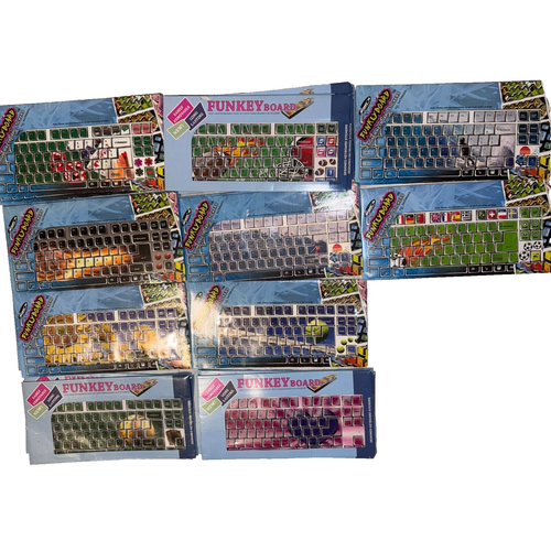 Lot of 28 Funkey Board Designer Computer Keyboard Stickers | eBay