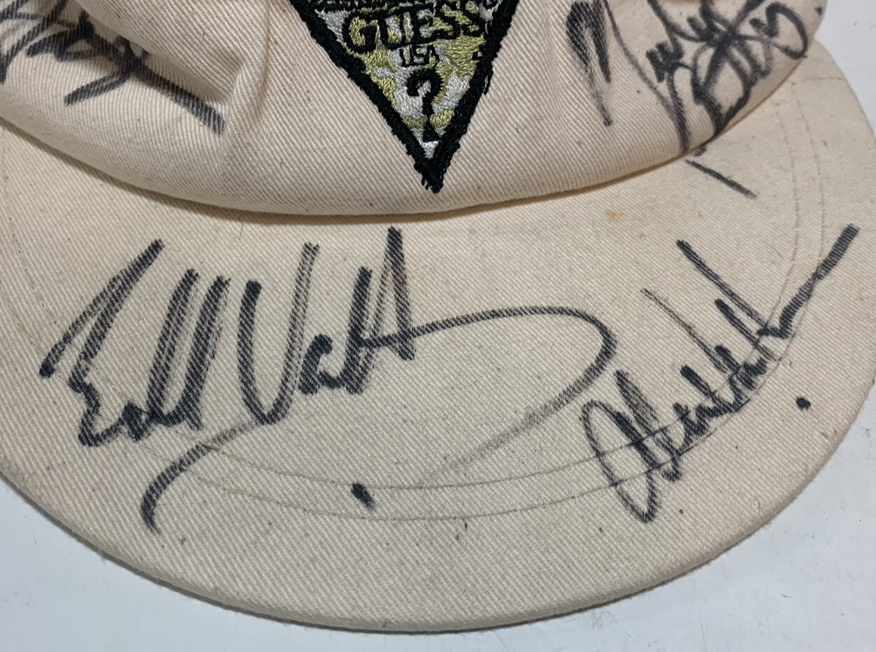 Van Halen Autographed Signed Hat Eddie Alex Michael & Sammy BAS ...